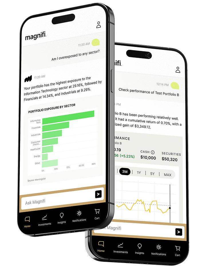 Magnifi app on phone